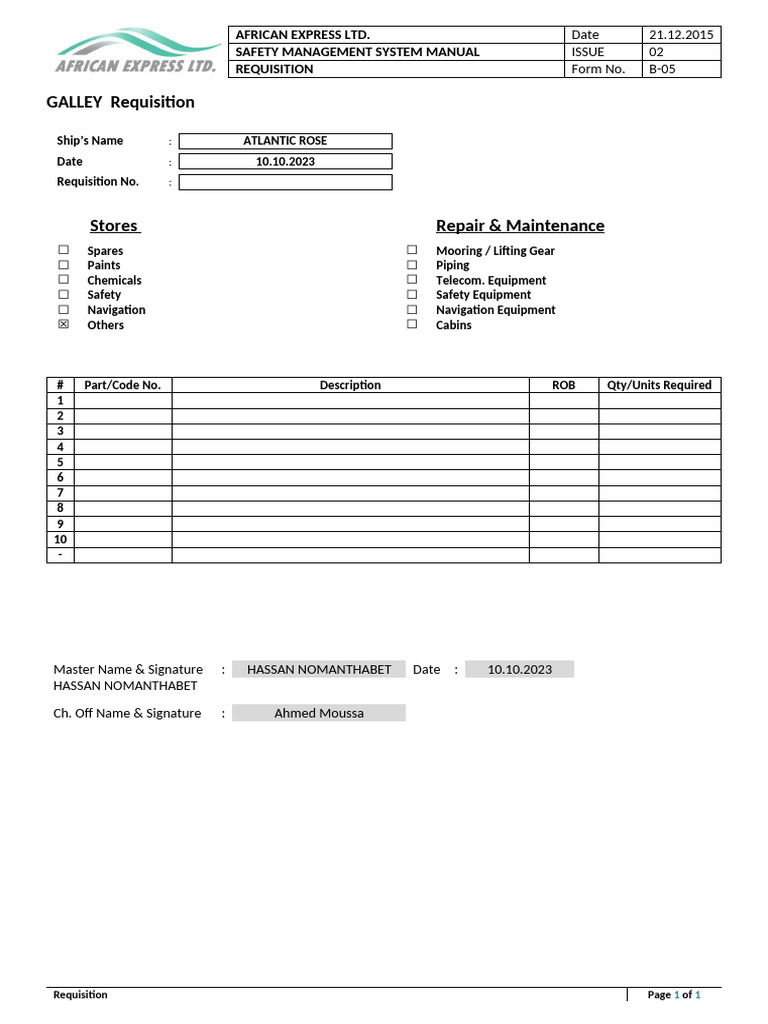 Request forms - GALLEY | PDF