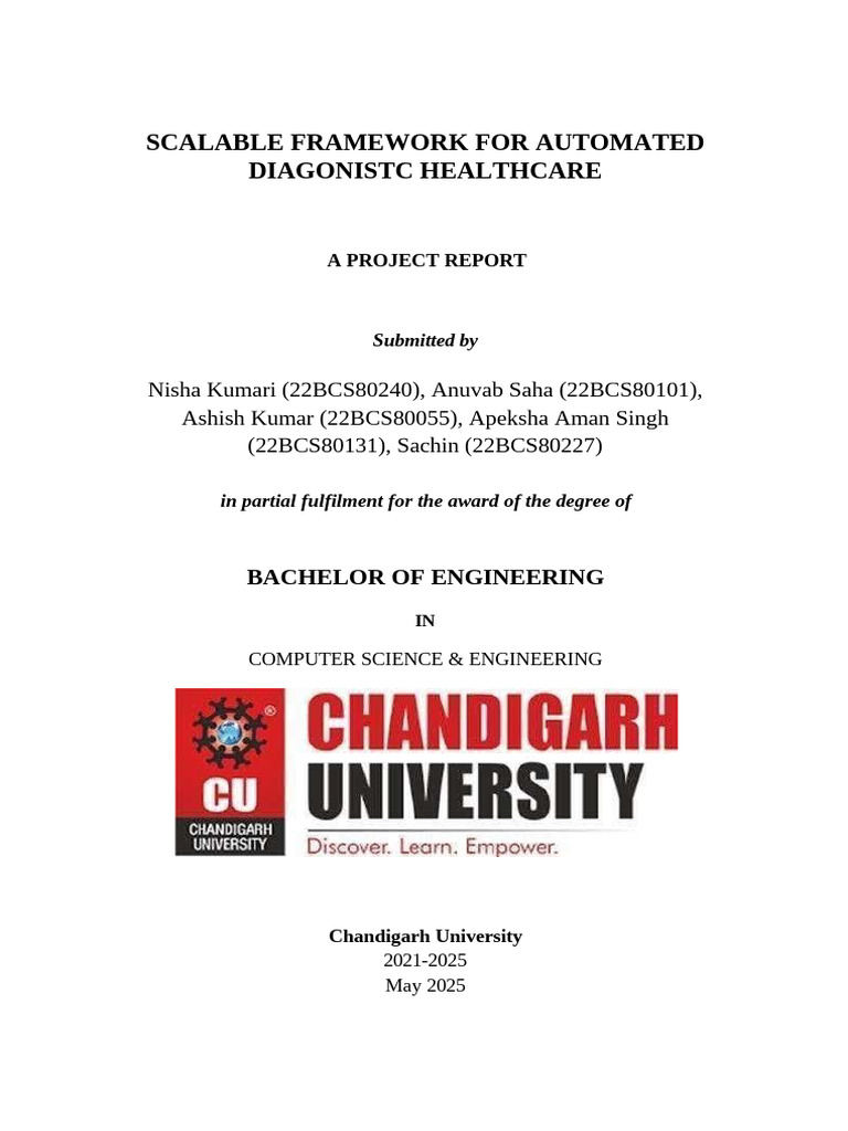 Scalable Framework for Automated Diagnostics | PDF | Support Vector Machine | Deep Learning