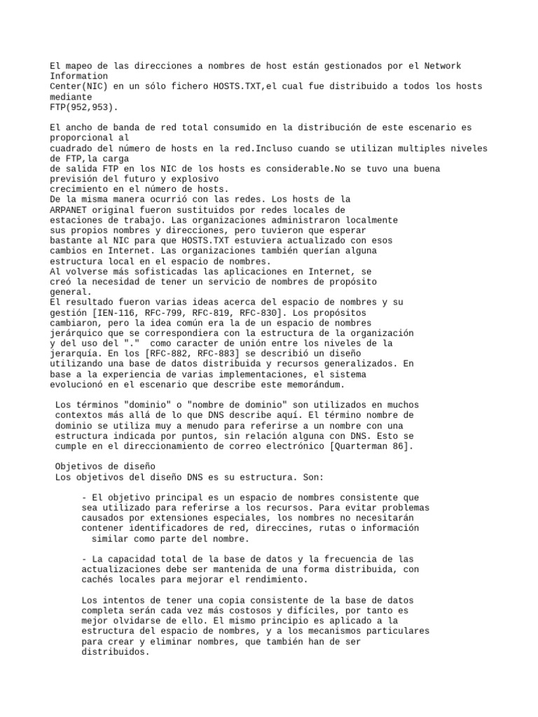 Estructura y gestión del DNS | PDF | sistema de nombres de dominio ...