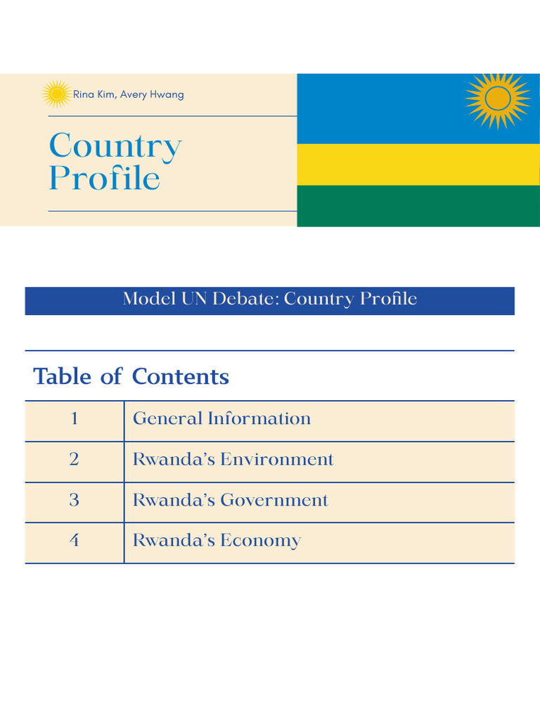Model UN Debate Country Profile | PDF