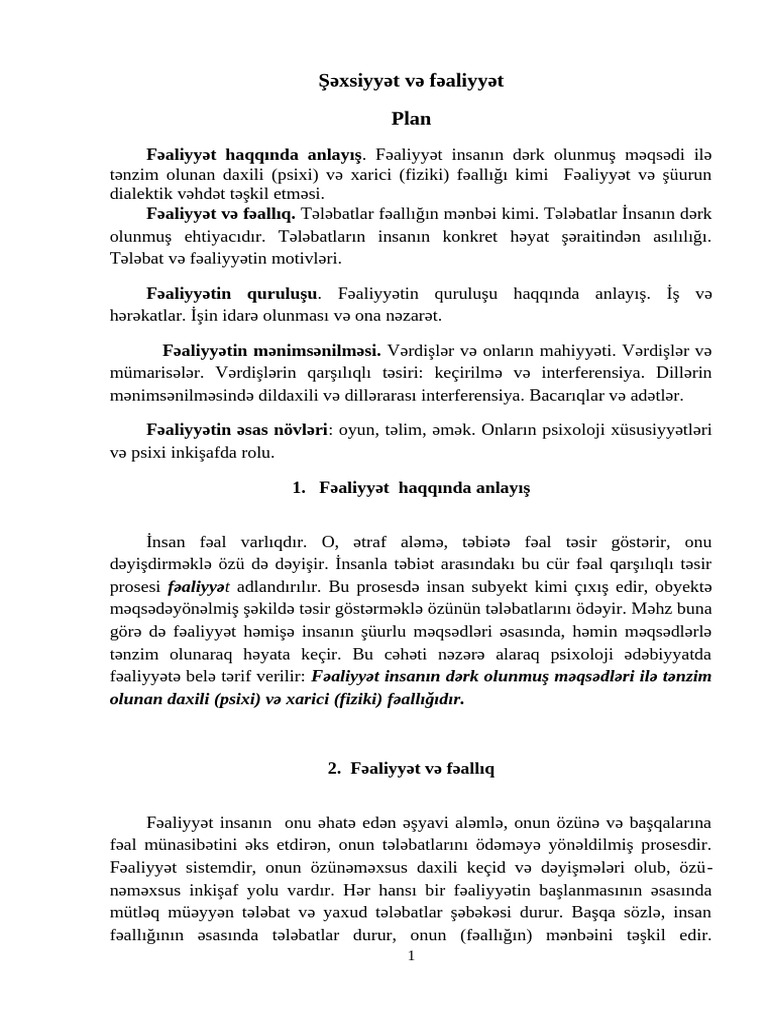 Movzu 8. Sdxsiyydt VD Fdaliyydt | PDF