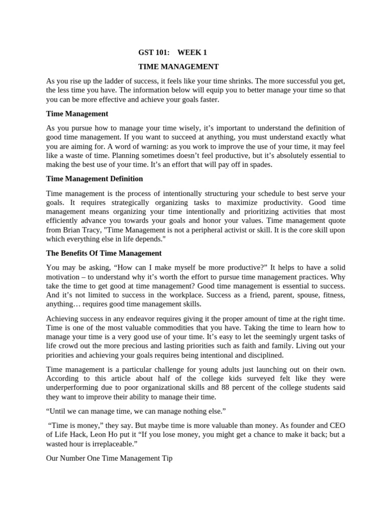 GST 101 LECTURE NOTES (Autosaved) Updated | PDF | English Language ...