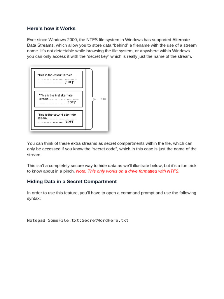 Secert Text | PDF | Text File | Computer File