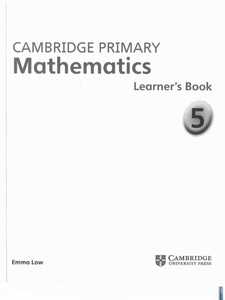 Cambridge Primary Mathematics Learners Book 5 | PDF