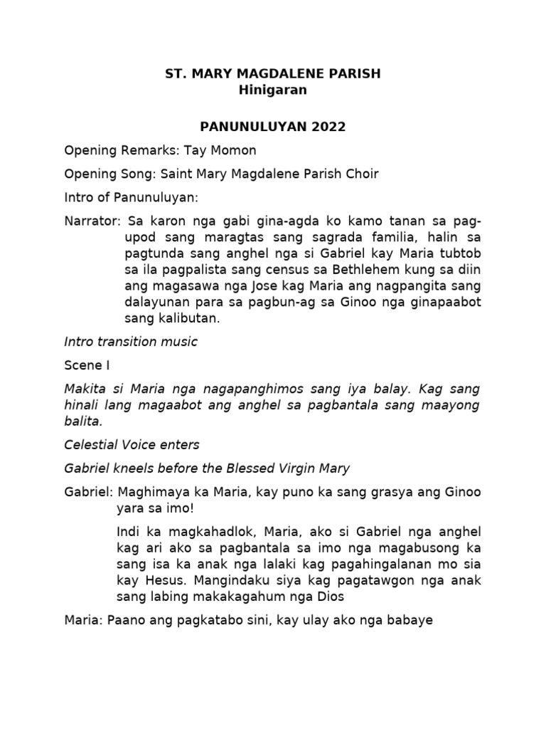 PANUNULUYAN | PDF