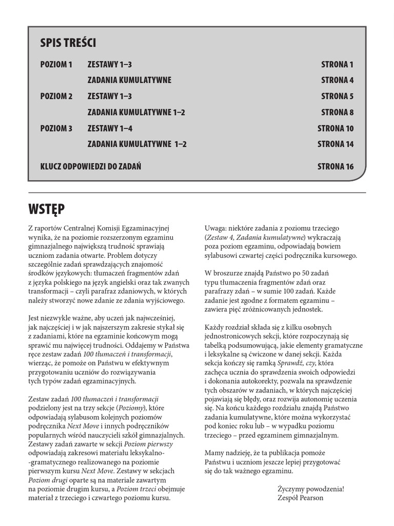 Transformacje I Tlumaczenia Klasa 8 | PDF