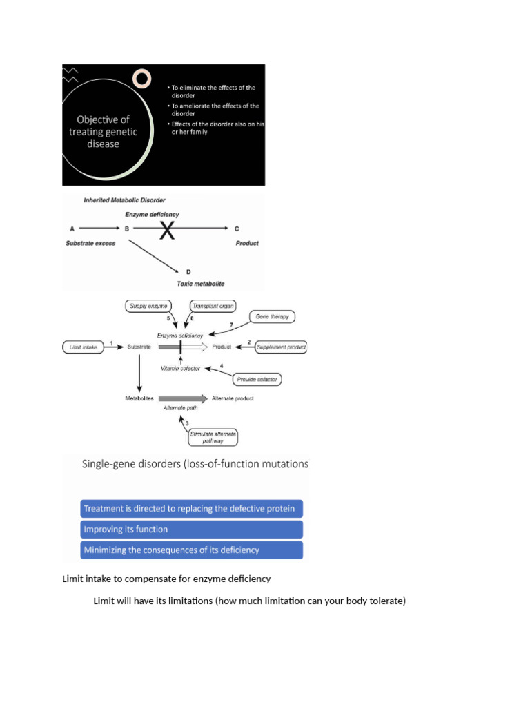 Limit Intake To Compensate For Enzyme Deficiency | PDF