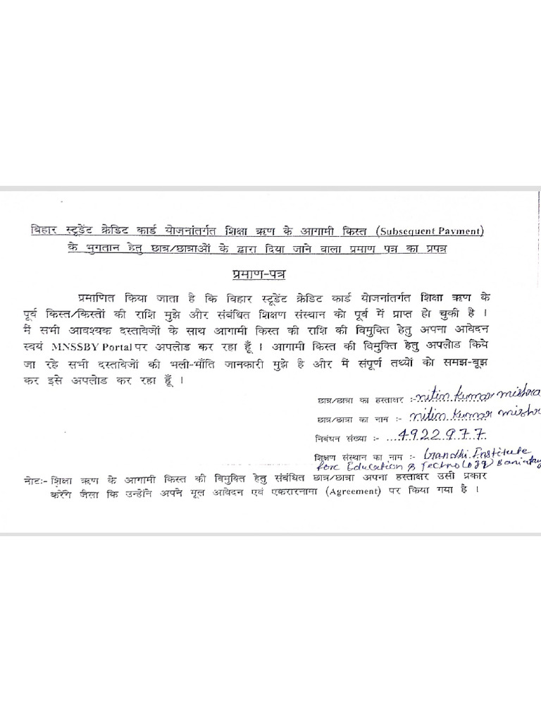 Nitin Declaration 00444 | PDF