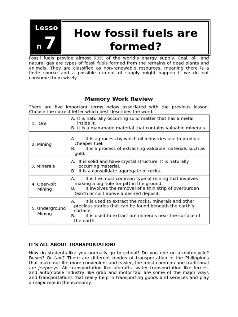 How-fossil-fuels-are-formed | PDF | Petroleum | Coal