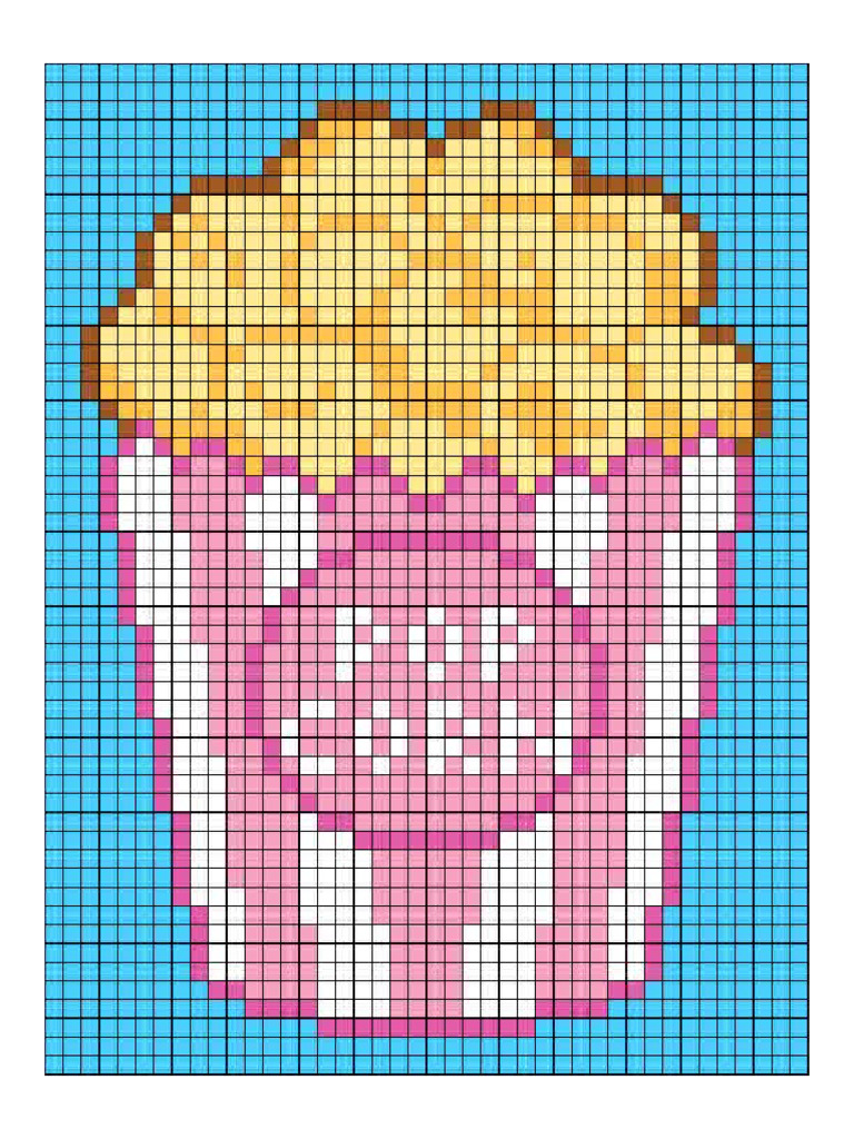 Popcorn Cross Stitch Pattern | PDF