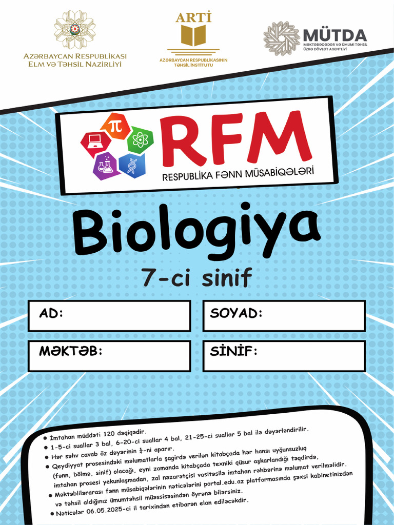 RFM Biologiya 2025 II-tur Az | PDF