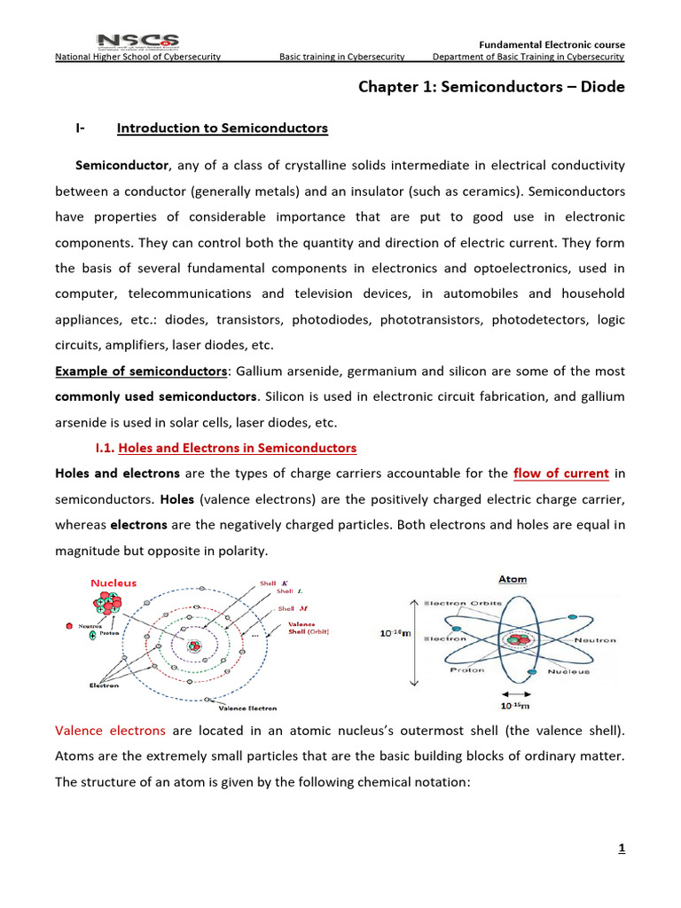 Introduction to Semiconductors and Diodes | PDF | P–N Junction ...