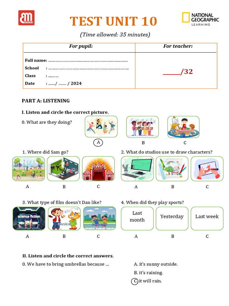 Grade 5 - Unit 10 - (75 - TN) - Pages | PDF | Linguistics