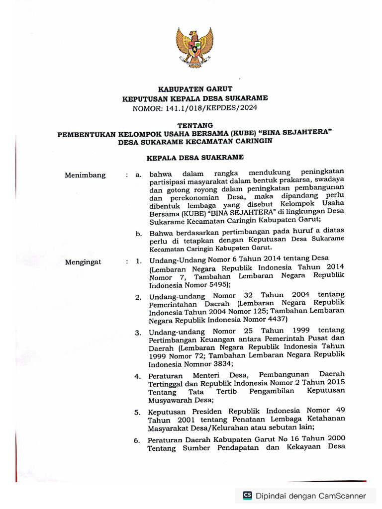 SK Kube Bina Sejahtera | PDF