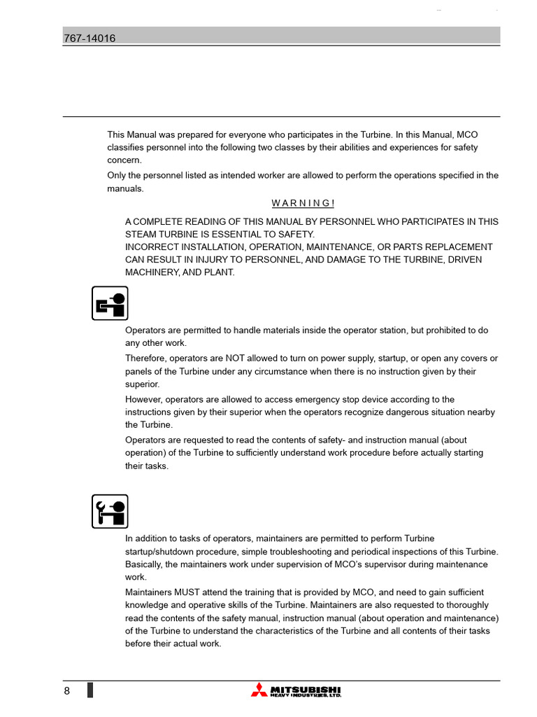 3 Definition of Intended Manual Reader: Operator | PDF