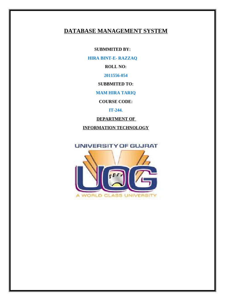 Database Lab Task 1 (24011556 - 054) | PDF | Databases | Sql