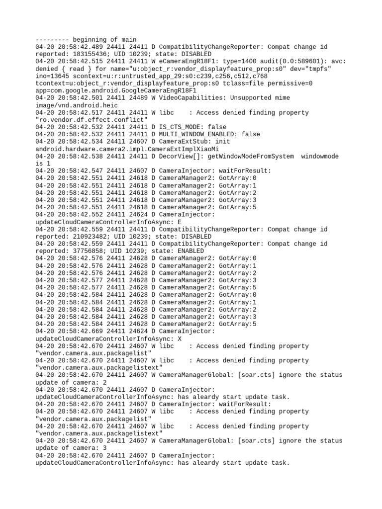 Log Cat 1745157522153 | PDF | Computing | Software