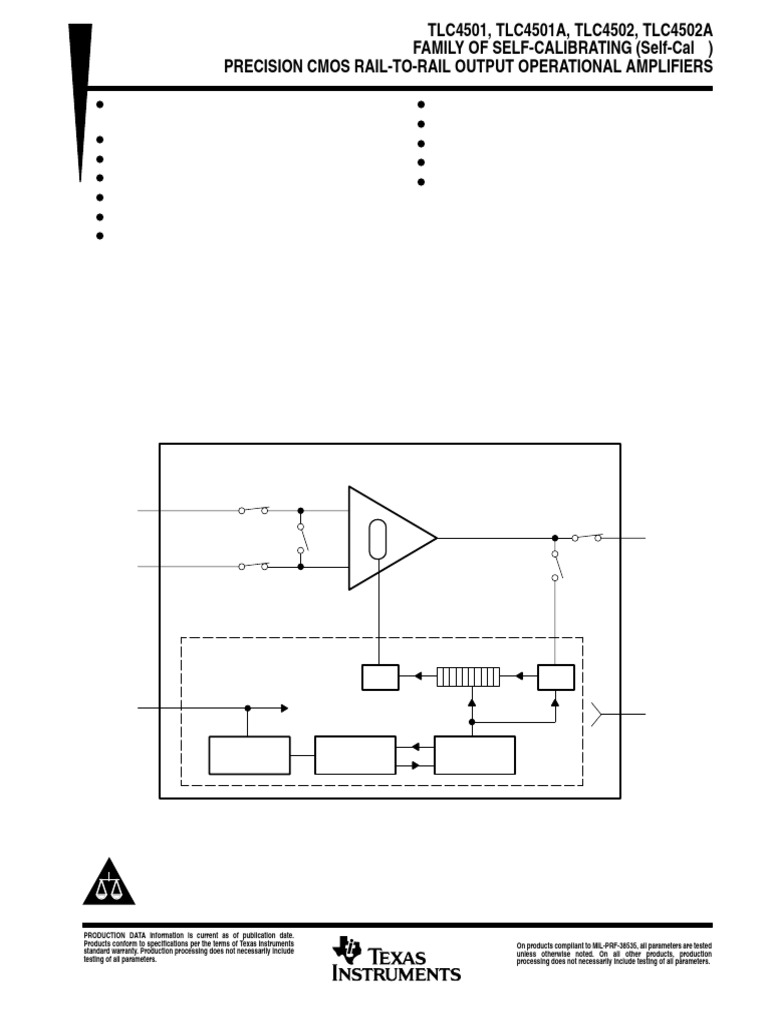tlc4502(精密运算放大器) | PDF | Amplifier | Operational Amplifier