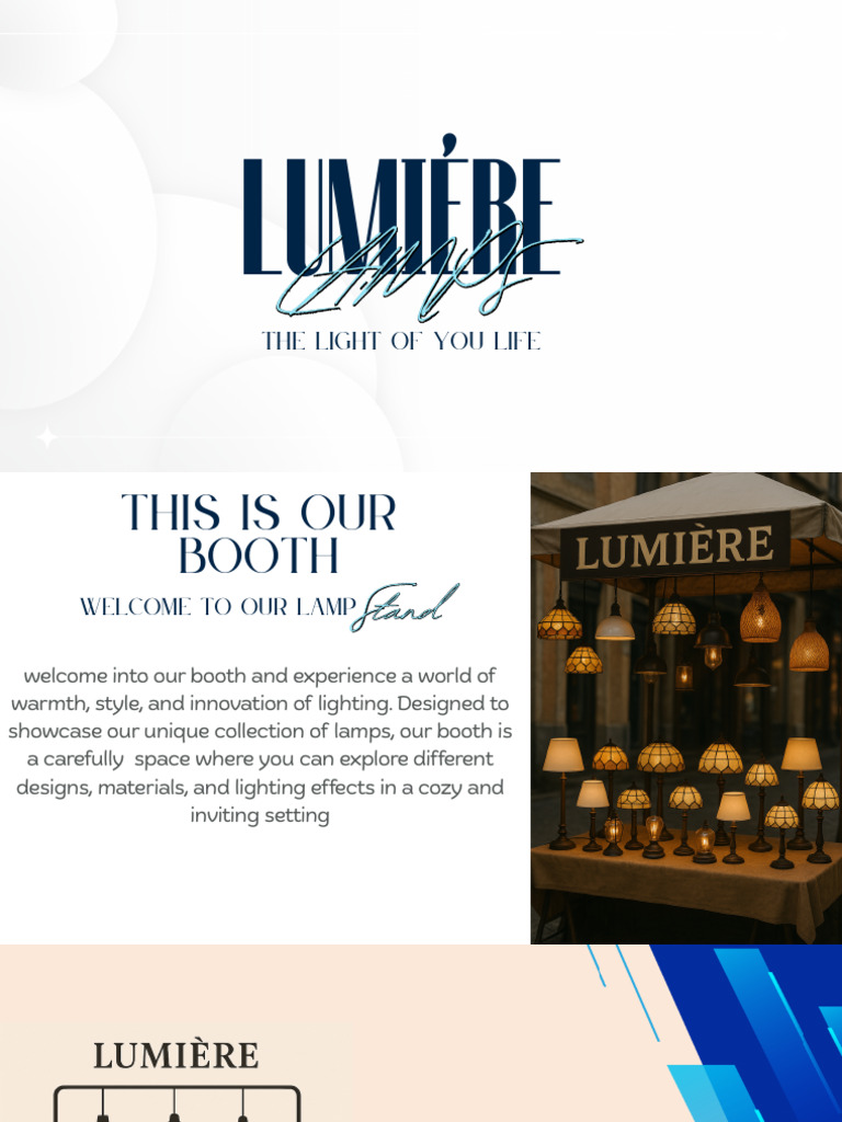 Unique Lamp Designs at Lumiére Booth | PDF | Lighting | Building ...