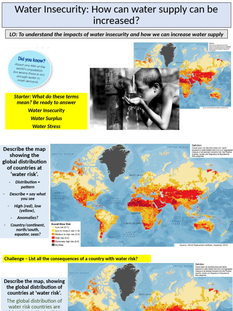 Water Insecurity RCM | PDF | Water Security | Water Scarcity
