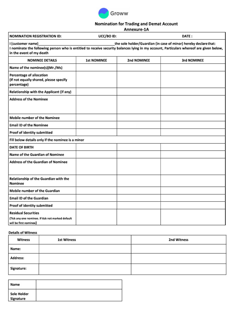 Nomination Form | PDF