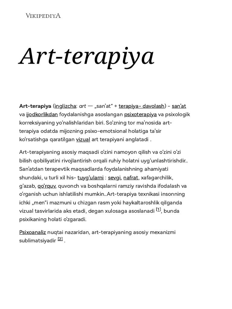 Art Terapiya | PDF