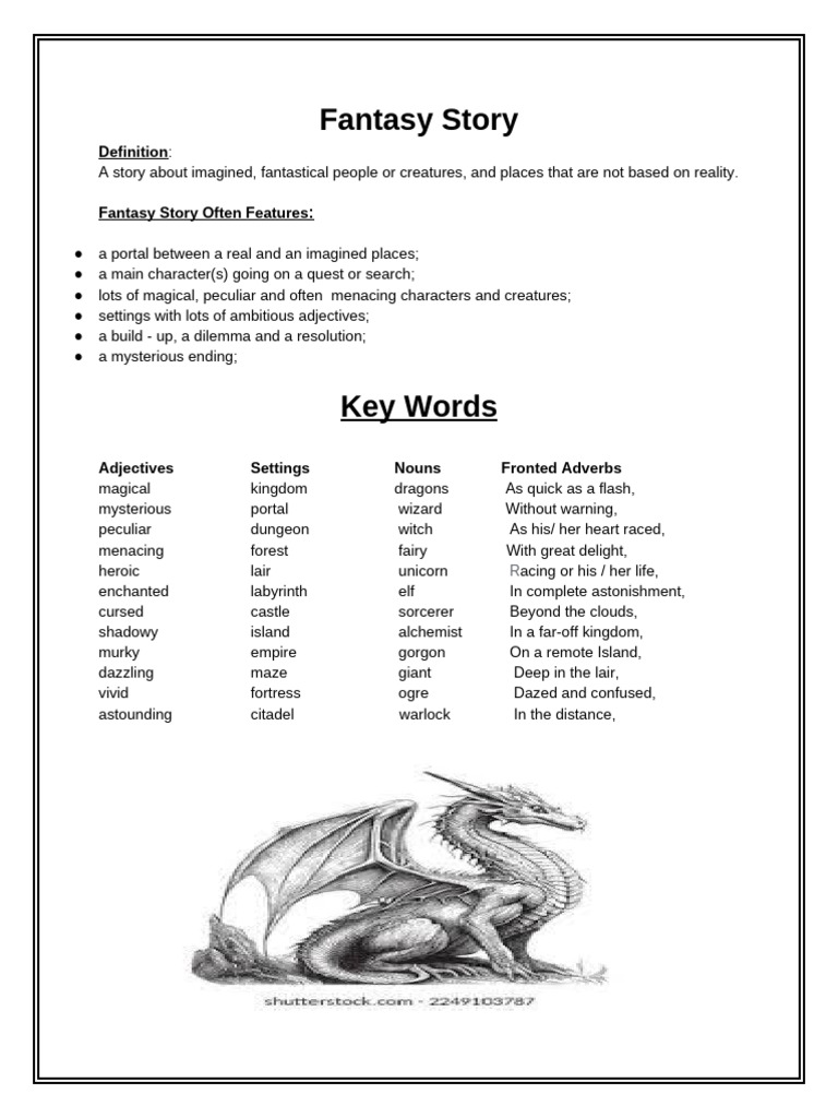 Elements of Fantasy Storytelling | PDF