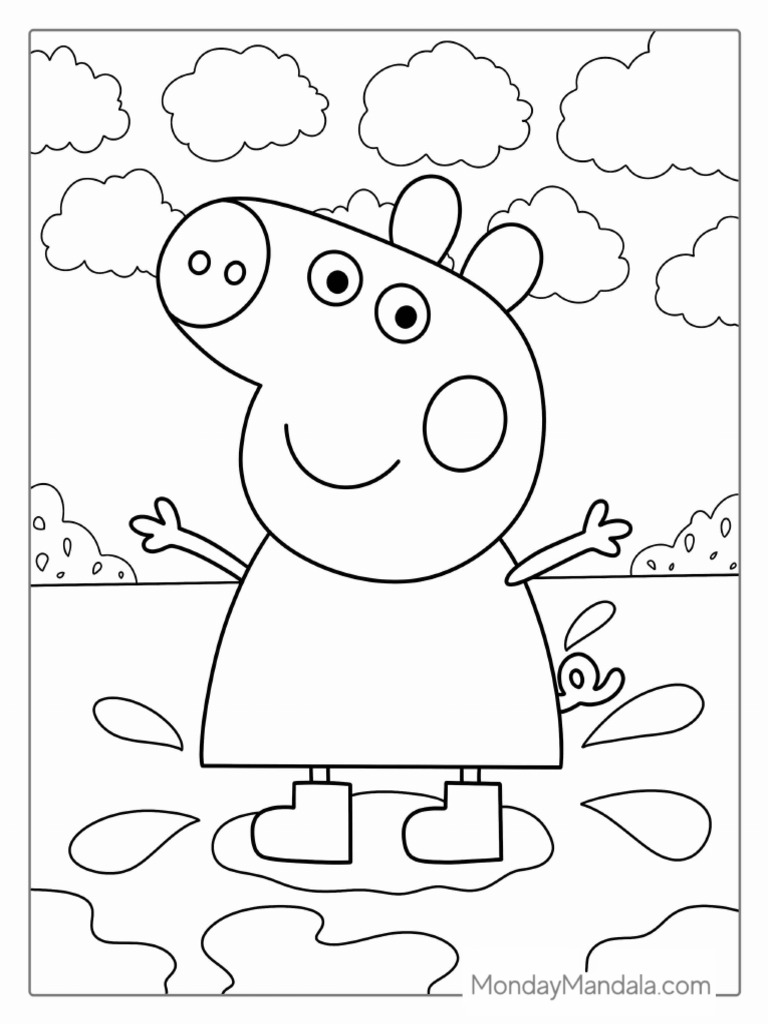Peppa Pig Jumping in Puddle | PDF