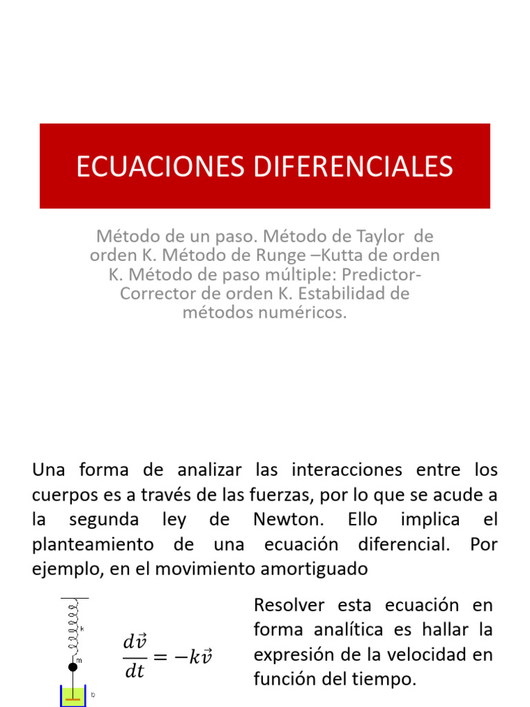 Ecuaciones Diferenciales | PDF | Ecuaciones | Matemáticas