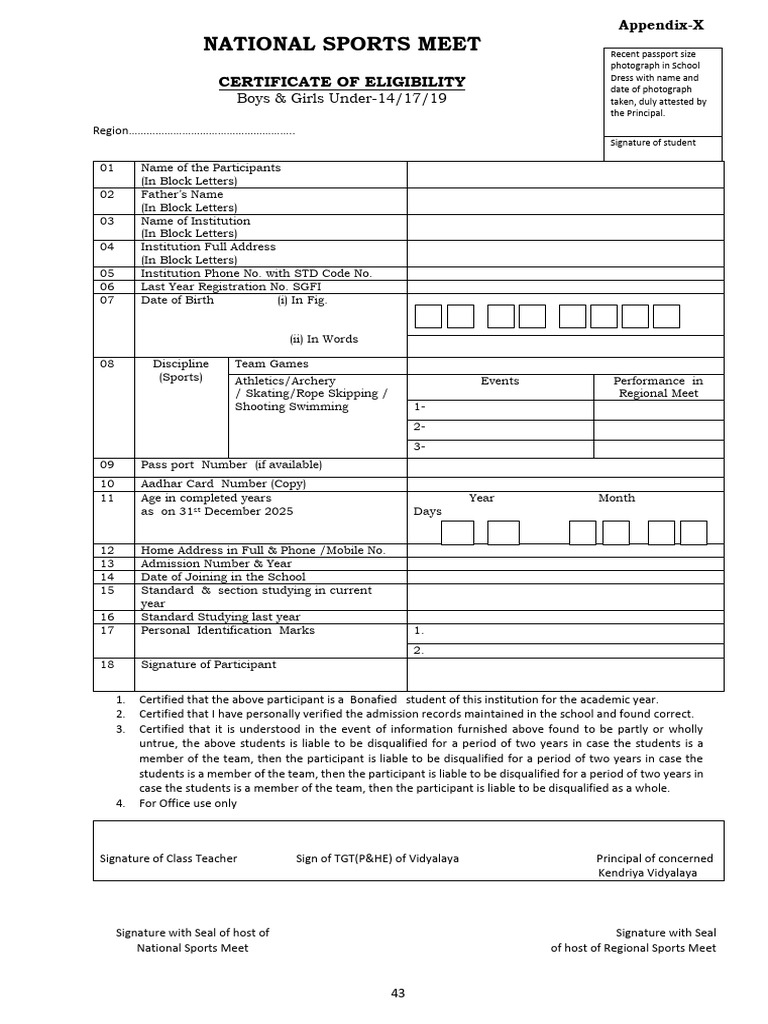 3 - P 39 Appendix-XI 4-Eligibilities Edited 2025-26 1 | PDF ...