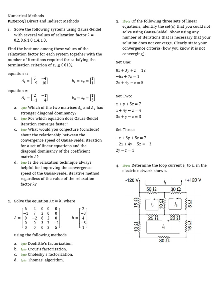 Direct and Indirect Methods | PDF | Factorization | Mathematical Objects