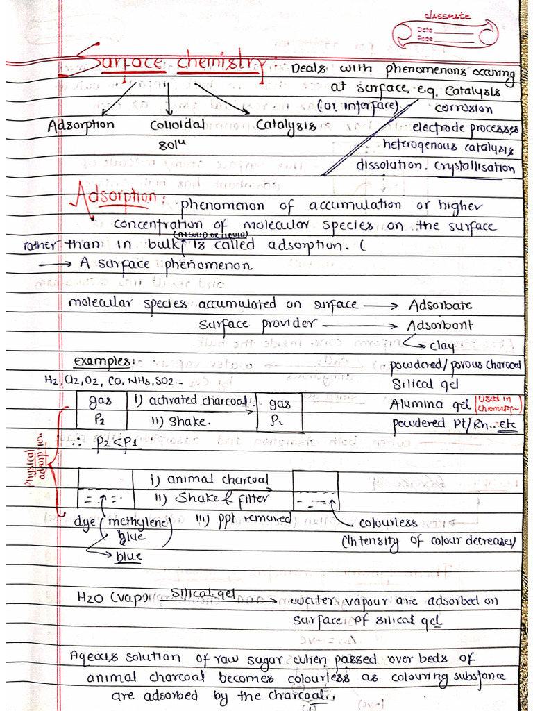 Surface Chemistry | PDF