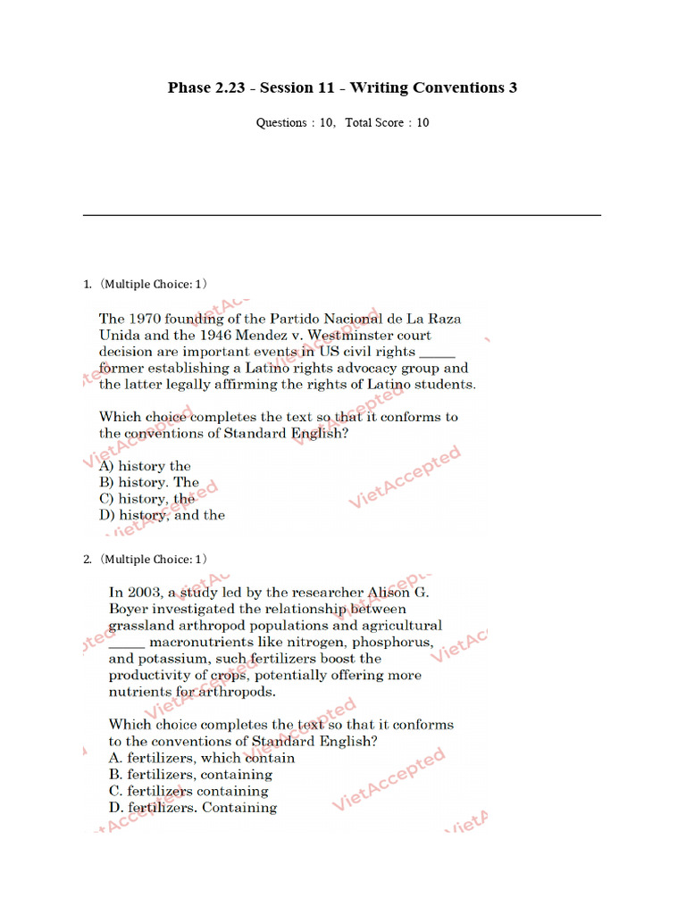 Writing Conventions 3 | PDF