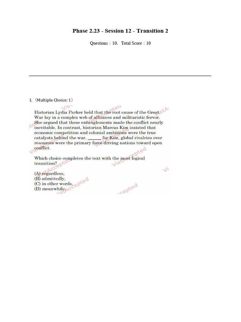 Transition 2 SB | PDF