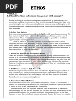 Koch MBM Guiding Principles | PDF | Integrity | Knowledge