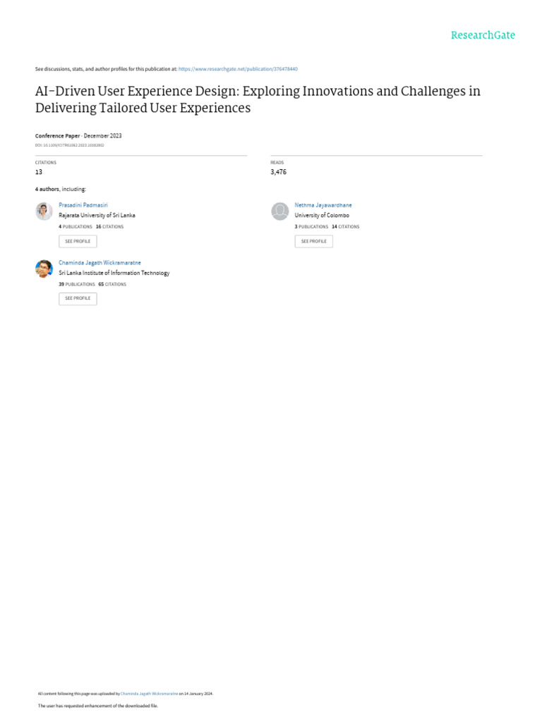 AI-Driven User Experience Design Exploring Innovations and Challenges ...