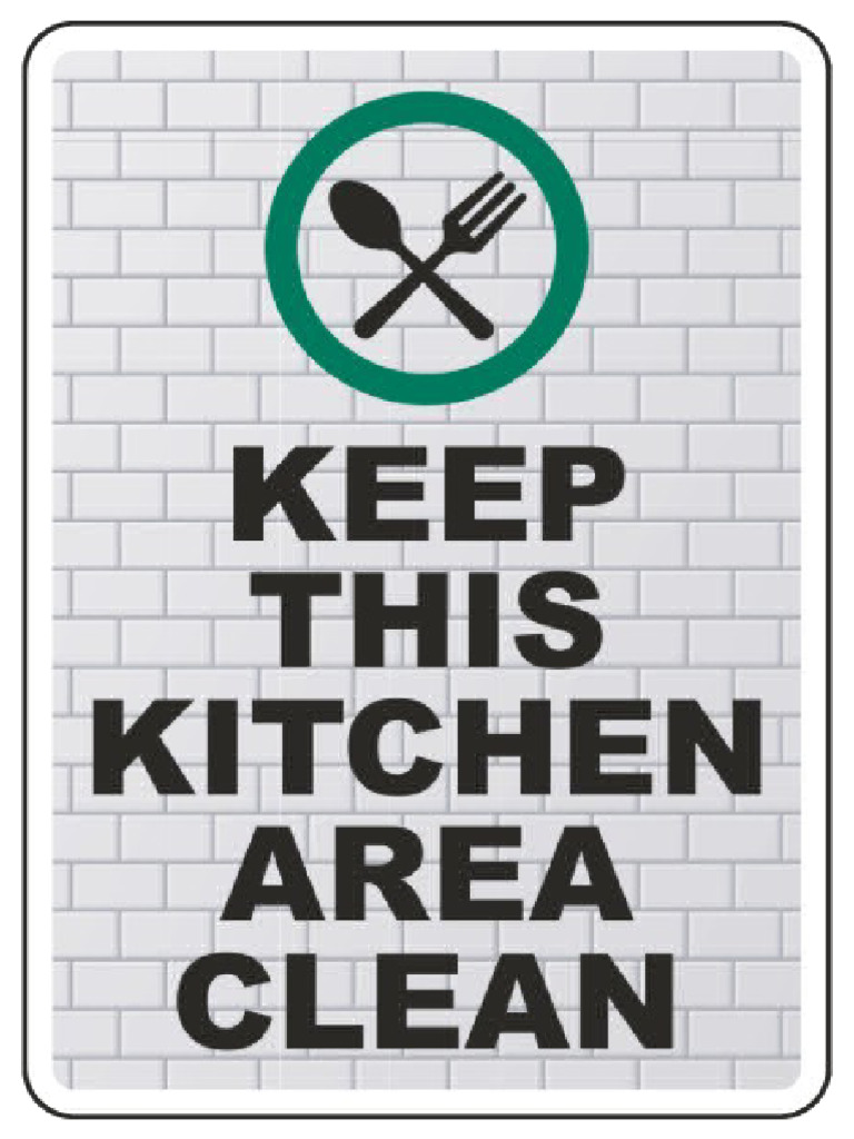 Kitchen Signage for Waste Management | PDF