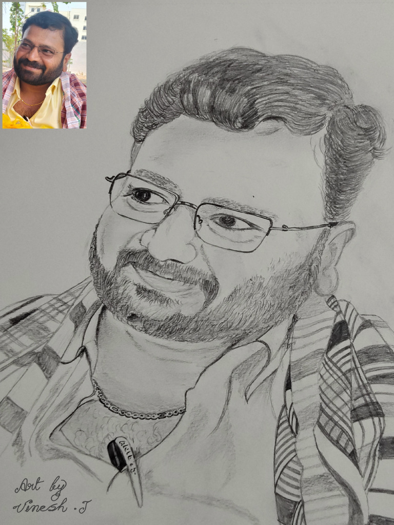 Jogu Anil Drawing by VINESH J | PDF