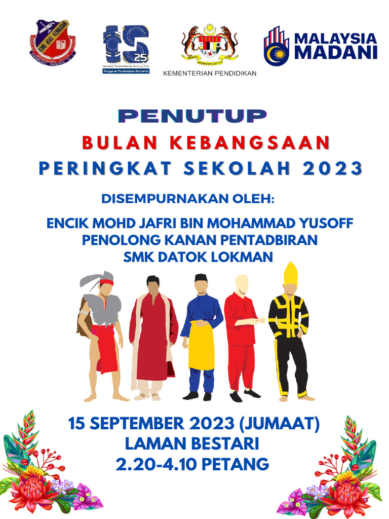 Buku Program Penutup Petang Bulan Merdeka 2023 | PDF