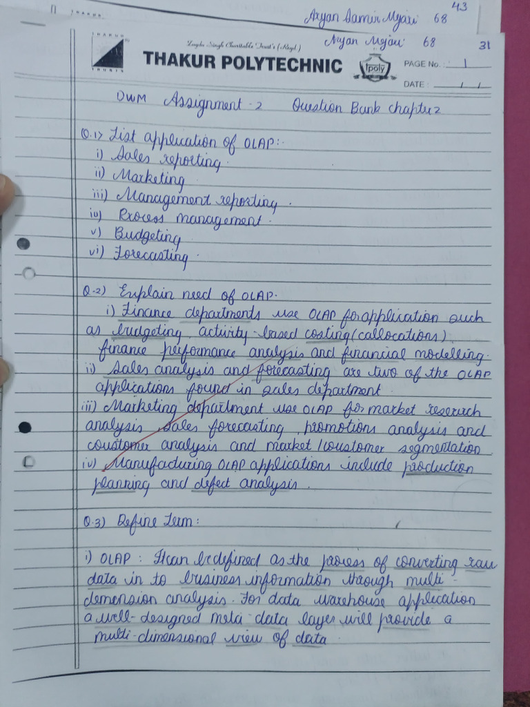 Dwm assignment 2 | PDF