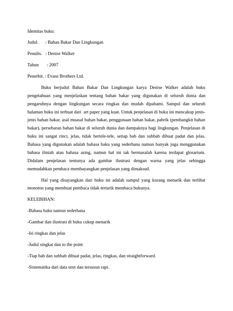 Identitas Buku | PDF