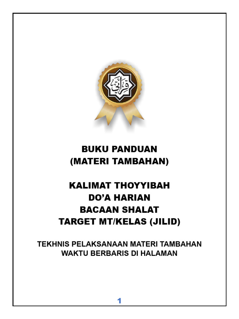 Panduan MT - 07052024 | PDF