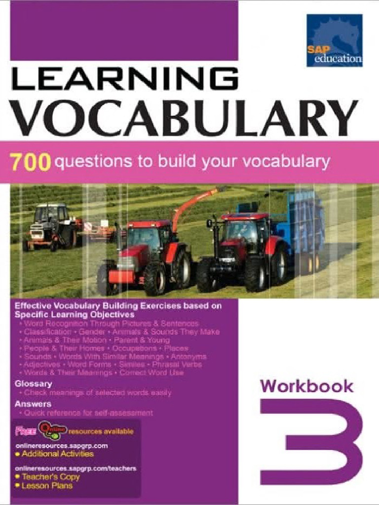 Learning Vocabulary Workbook 3 | PDF