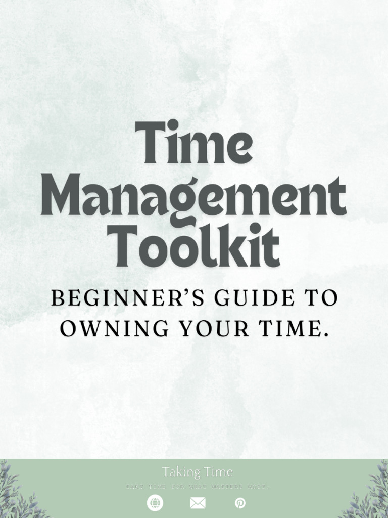 Time Management Toolkit V 2 | PDF | Time Management | Professional Skills