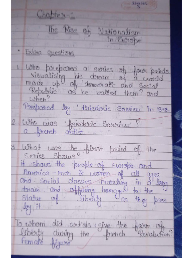 1st page of history class 10 | PDF