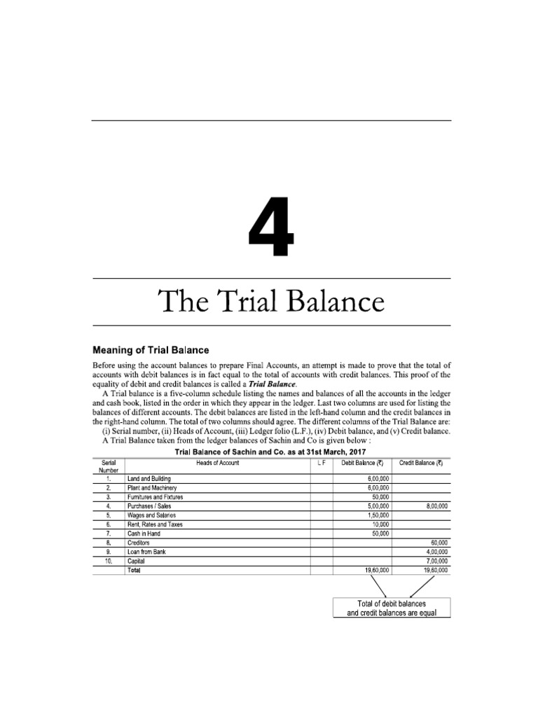 Trial Balance | PDF