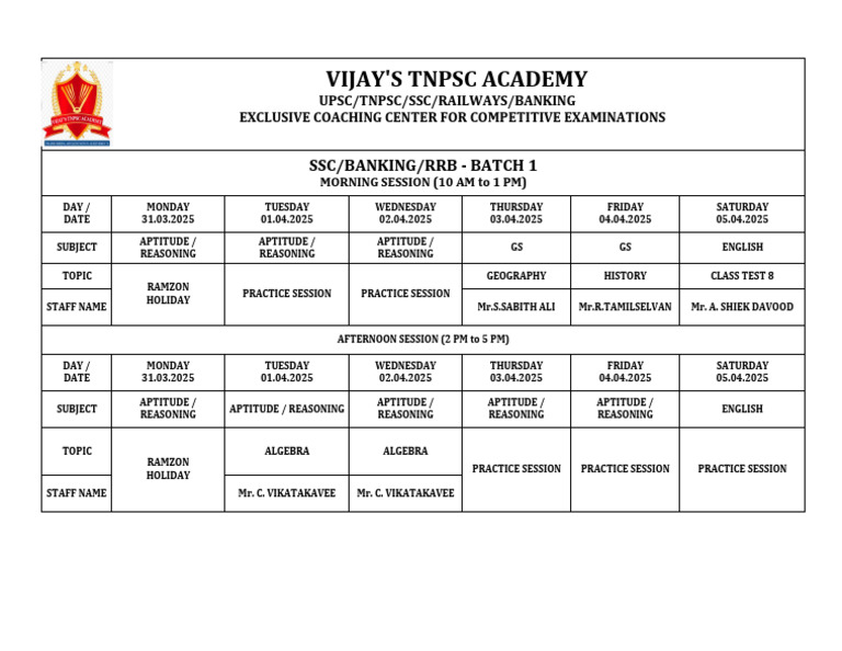 SSC, RRB & Banking Regular - Batch-1-3 | PDF
