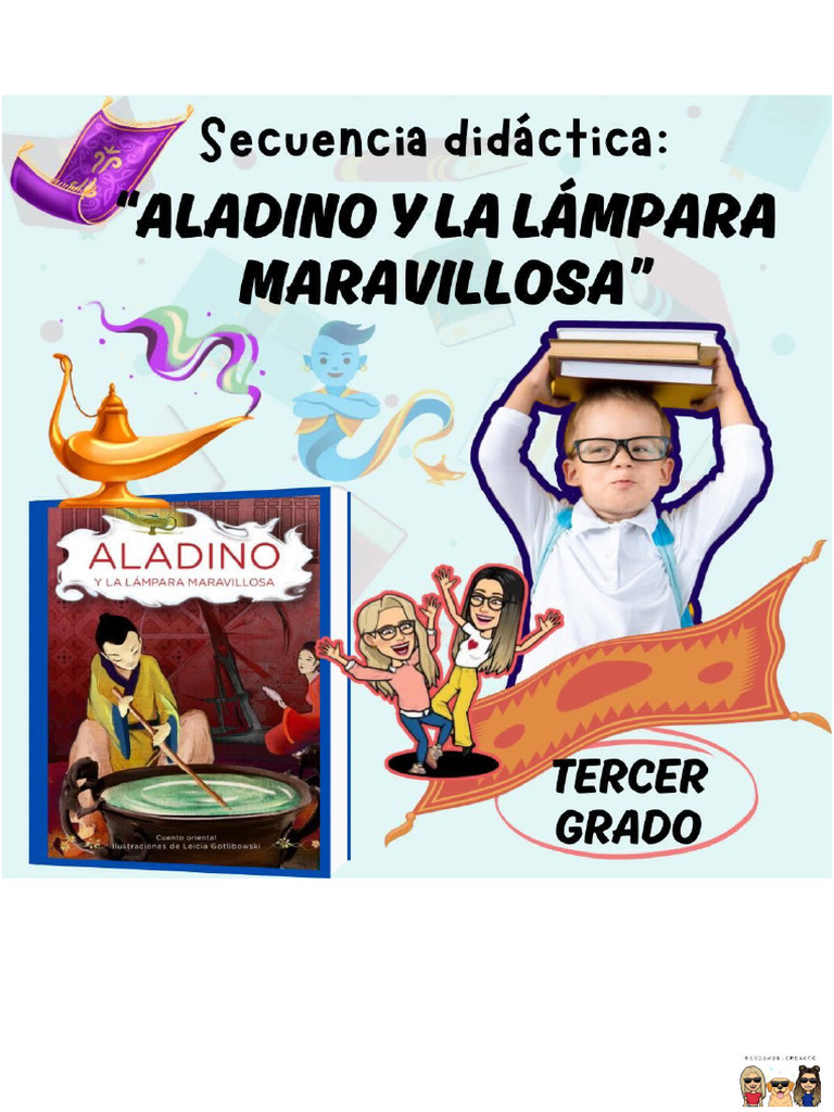 Secuencia Didáctica: Aladino y la Lámpara | PDF | Cuentos | Maestros