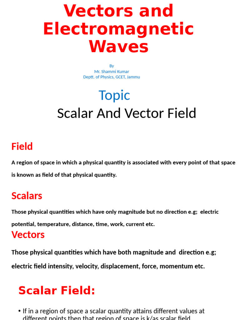 Gradient, Divergence and Physical Significance | PDF | Divergence | Flux