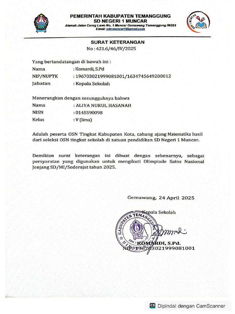 SURKET OSN ALIYA - Compressed | PDF